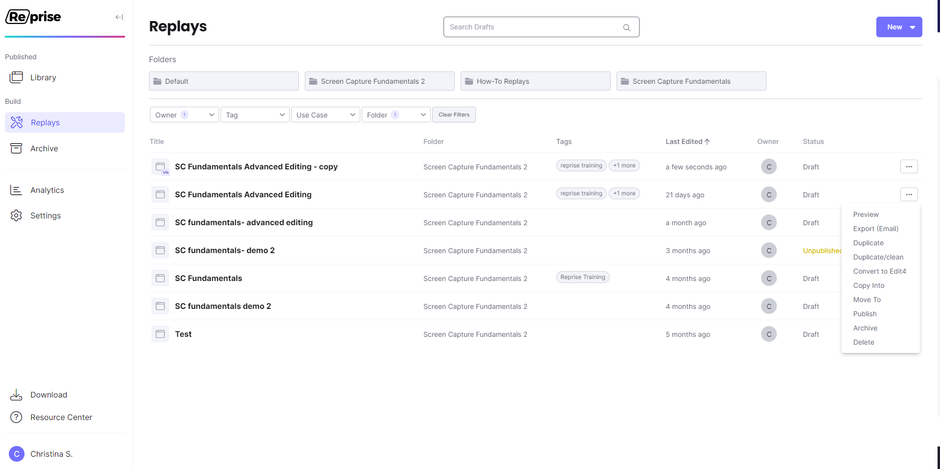 New Replay Editor- Convert Your Demo – Reprise