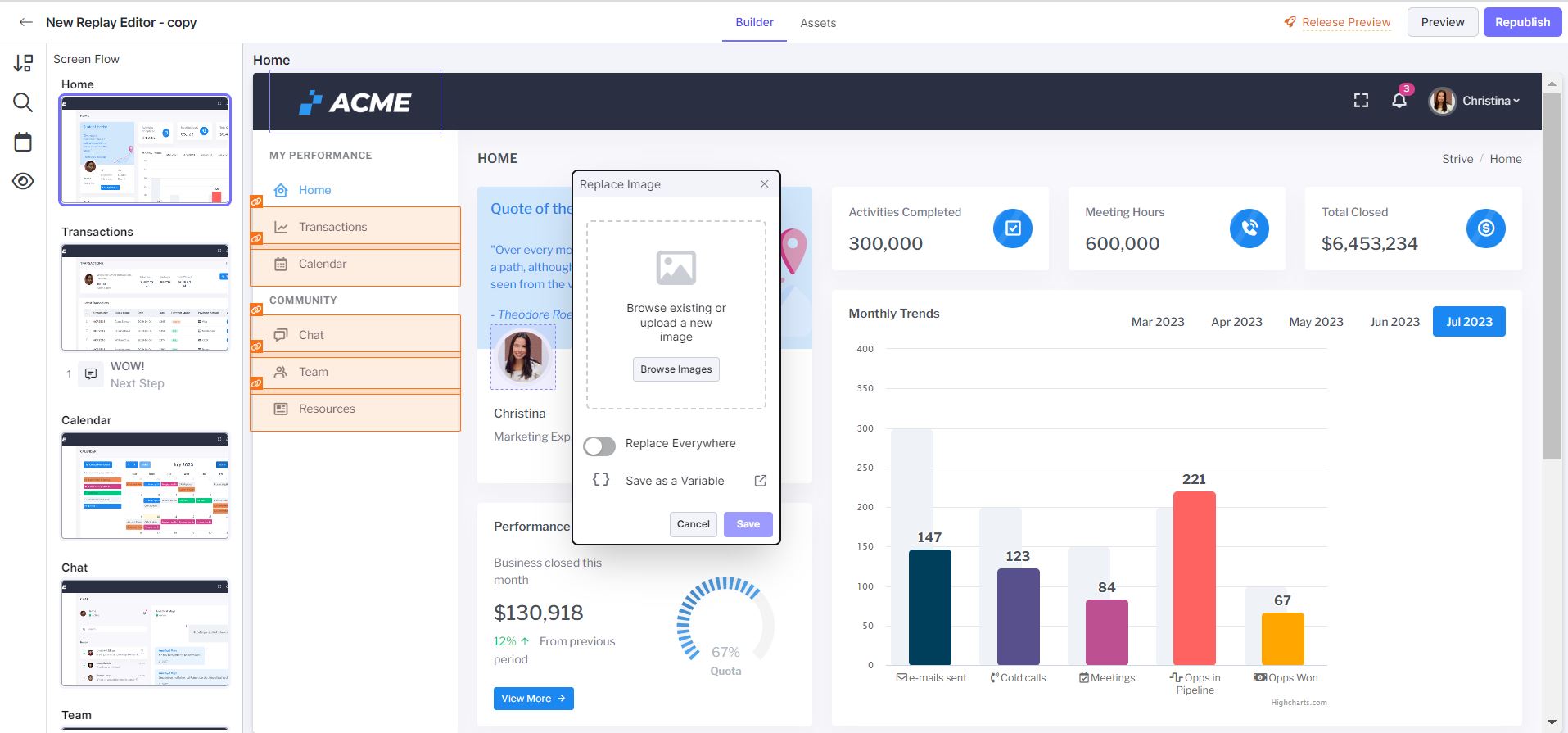 New Replay Editor- Image Variables – Reprise