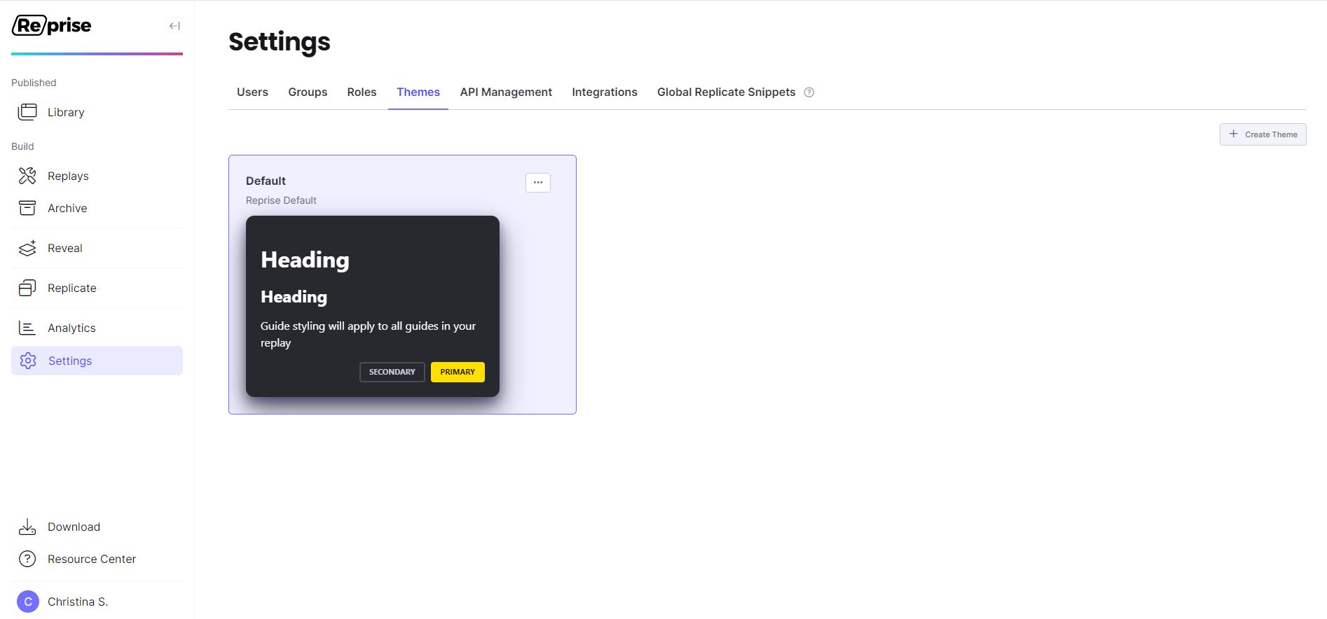 New Replay Editor- Guide Themes – Reprise