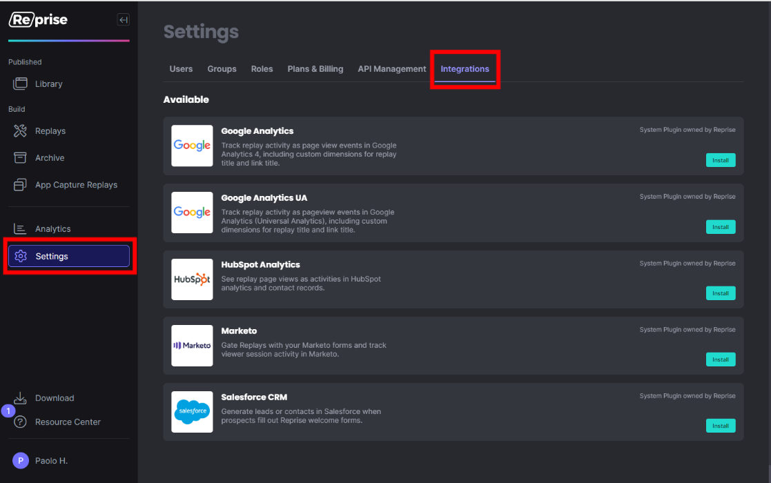 Hubspot Integration- Finding the Hub ID – Reprise