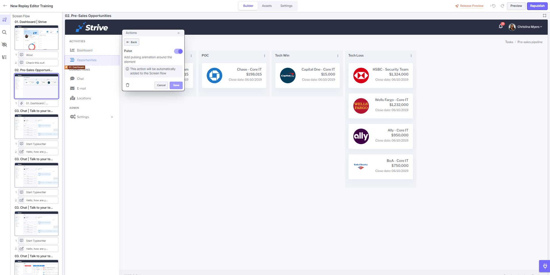New Replay Editor- Actions – Reprise